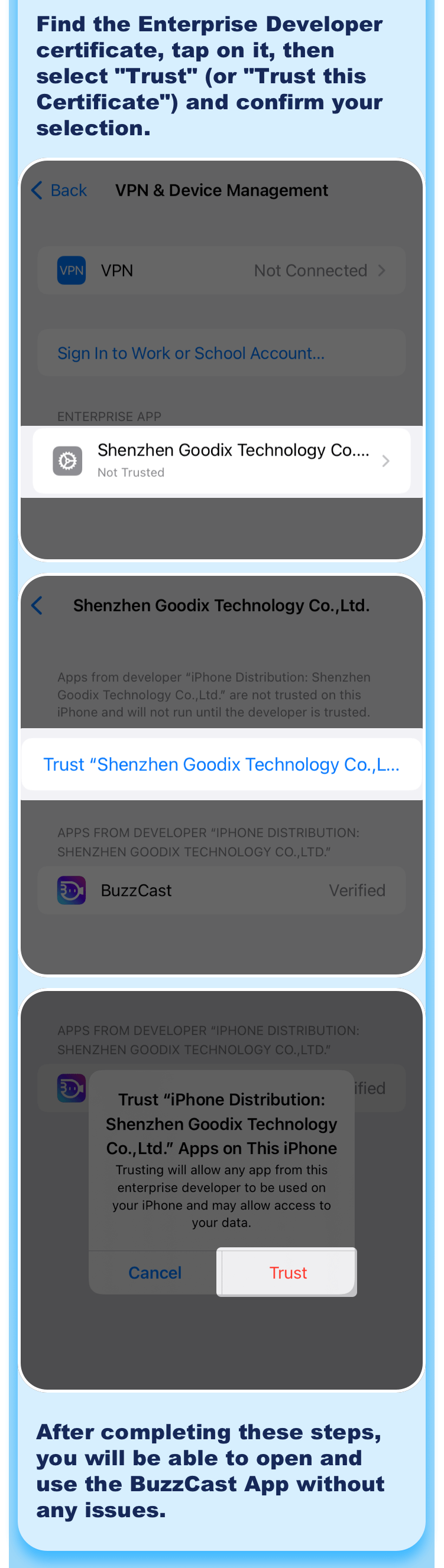 How to Use the BuzzCast App For iOS User